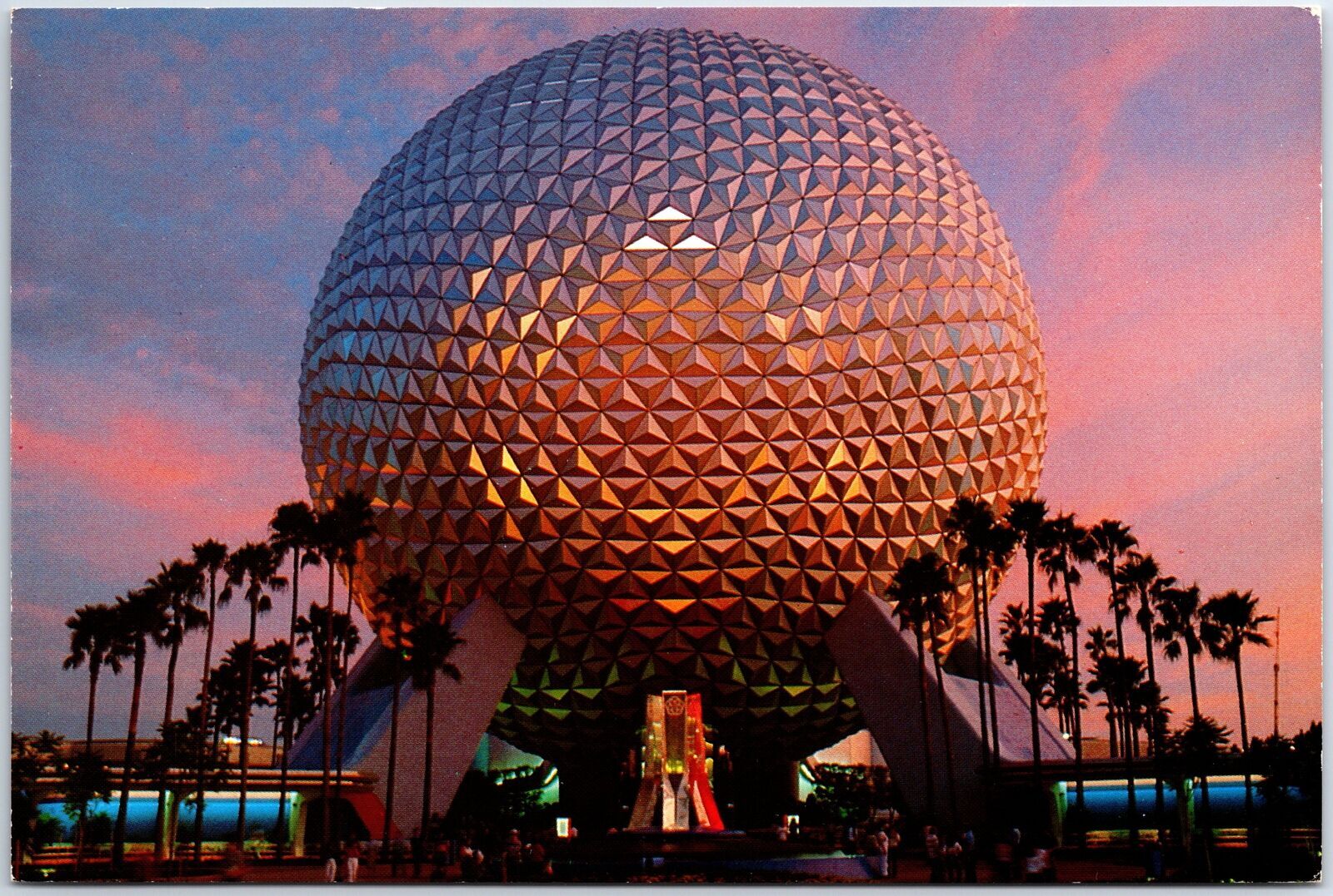 Vintage Continental Size Postcard the "Golf Ball" Epcot Center Disney ...
