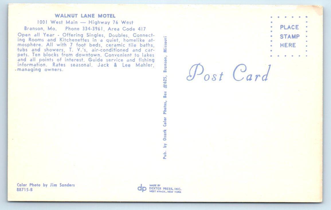 BRANSON, Missouri MO ~Roadside WALNUT LANE MOTEL 1960s Jack Lee Mahler ...
