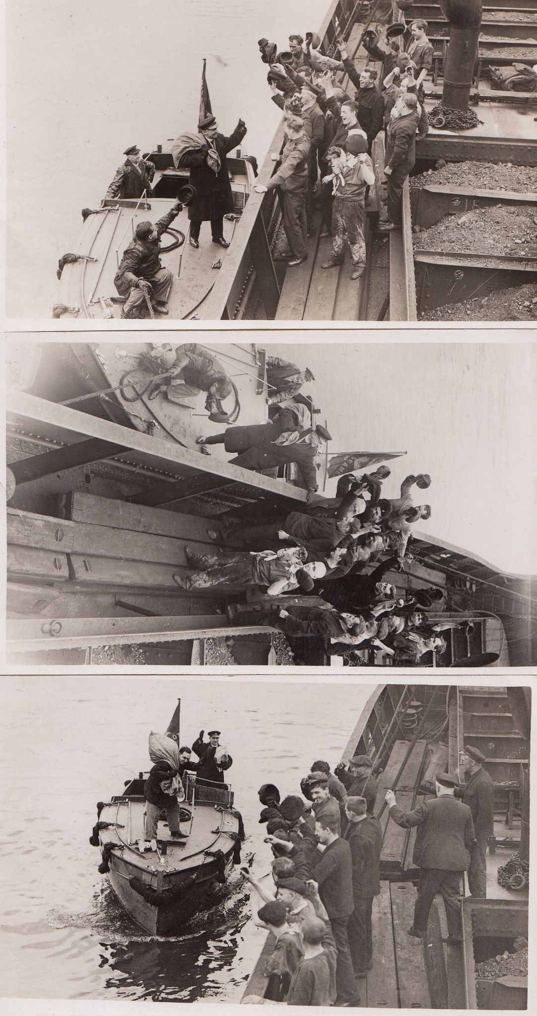 WW2 War Ship Army Crew Military Party 3x Real Photo Postcard s | Topics ...