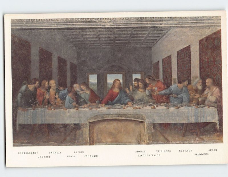 Postcard The Last Supper by Leonardo da Vinci Santa Maria delle Grazie ...