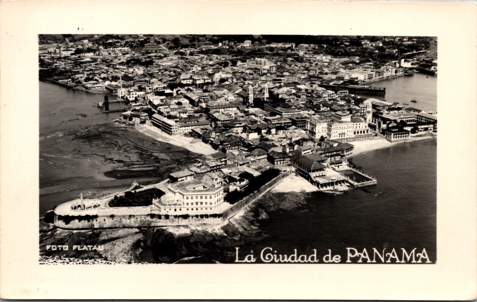Real Photo Postcard Aerial View La Ciudad de Panama | Latin & South ...