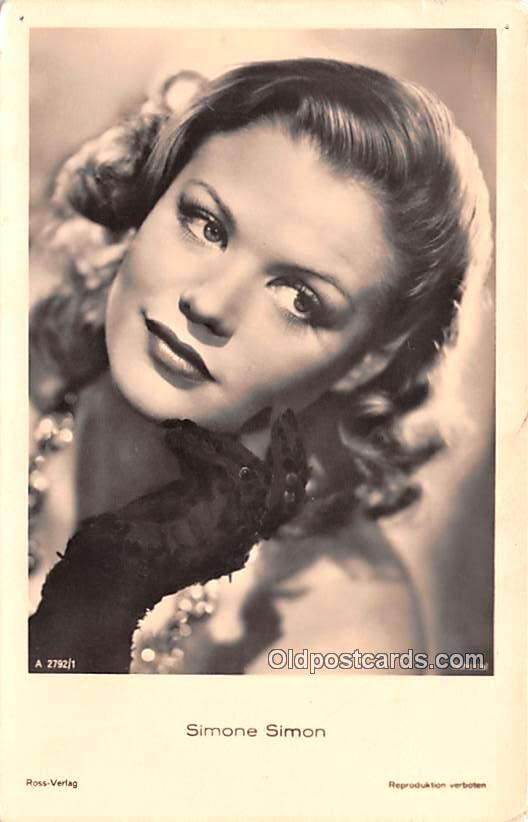 Simone Simon Movie Star Actor Actress Film Star Postcard, Old Vintage ...