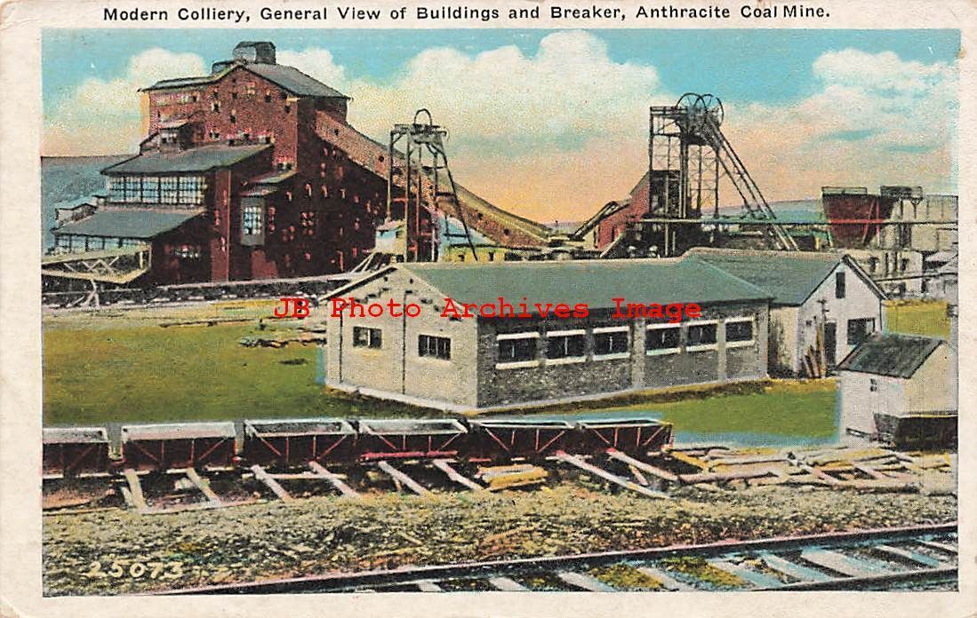 PA, Anthracite Region, Pennsylvania, Coal Mining Colliery, Buildings ...