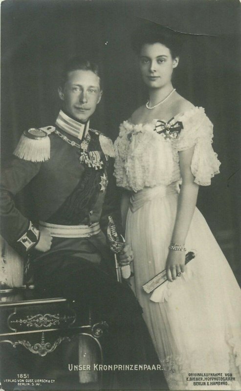 The German Crown Prince Couple royalty postcard | Topics - Royal ...
