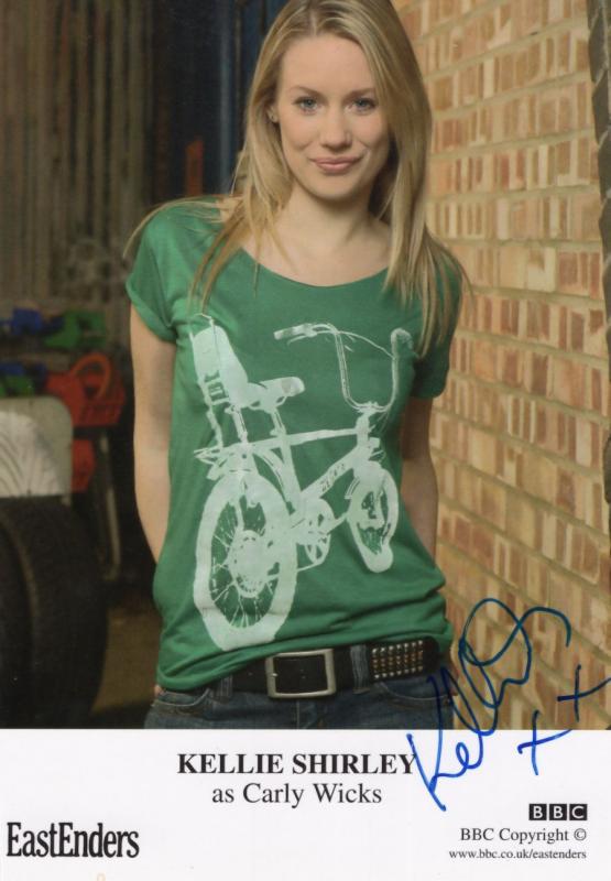 Kellie Shirley as Carly Wicks BBC Eastenders Hand Signed Cast Card ...