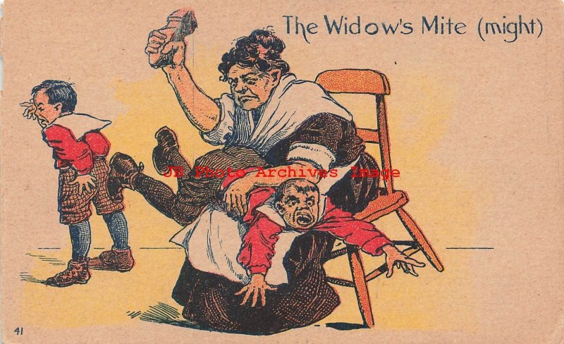 Comic, The Widow's Mite Might, Spanking Boys with a Shoe | Other ...