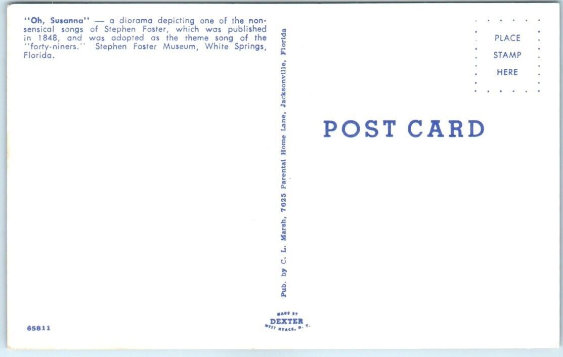 Postcard - "Oh, Susanna" Diorama, Stephen Foster Museum - White Springs ...