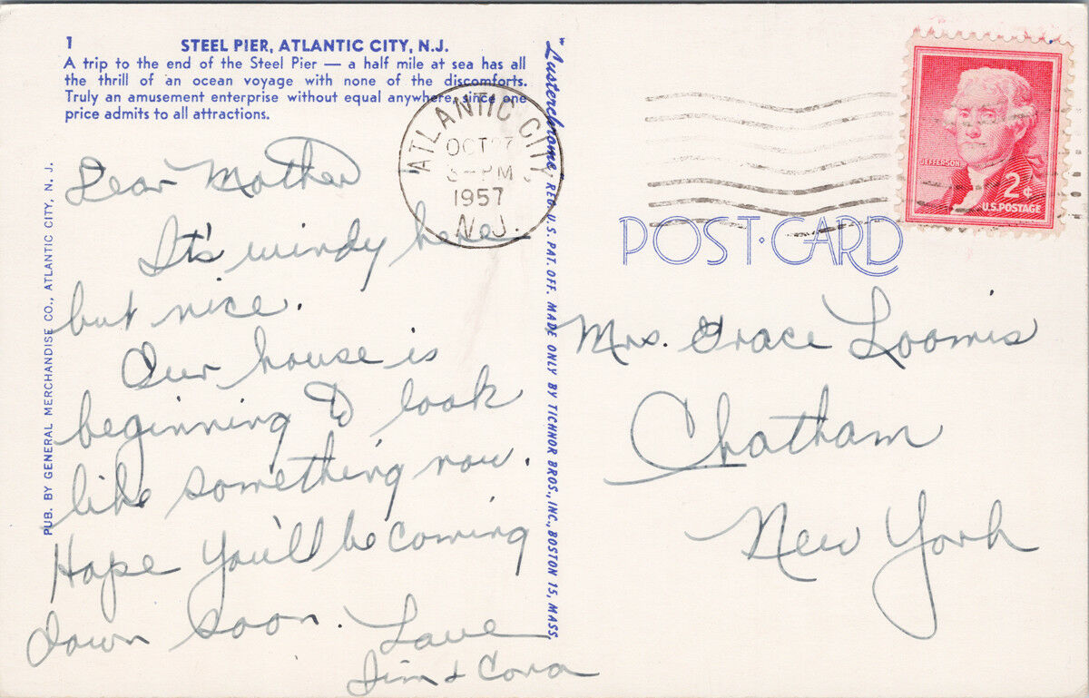 Steel Pier Atlantic City NJ New Jersey WCAU Coca-Cola Johnnie Ray ...