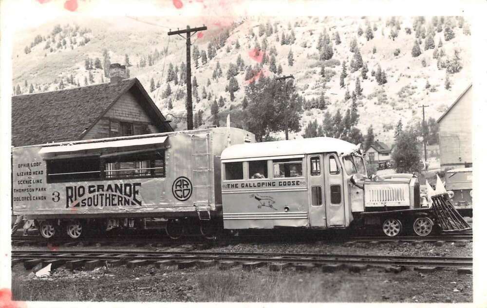 Telluride Colorado Galloping Goose Train Real Photo Vintage Postcard ...