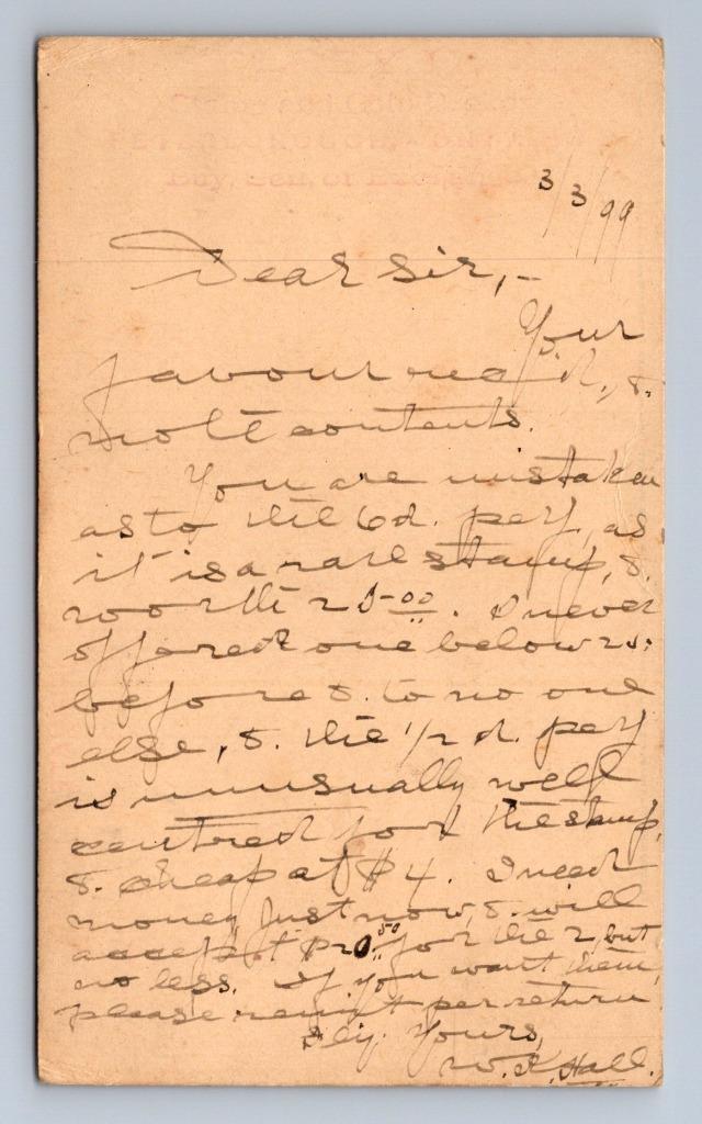 Canada 66 Stamp Dealer to Massachusetts Spanish American WAR Postcard ...