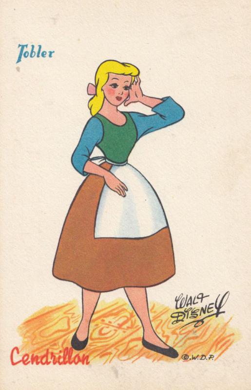 Walt Disney Vintage 1950s Tolber CINDERELLA Rare Antique French ...