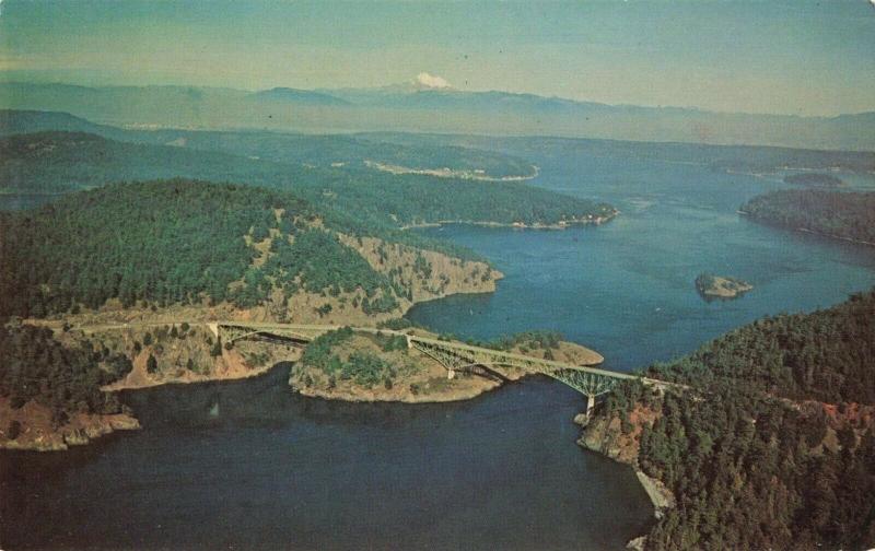 Postcard Canoe and Deception Pass Bridges | United States - Washington ...