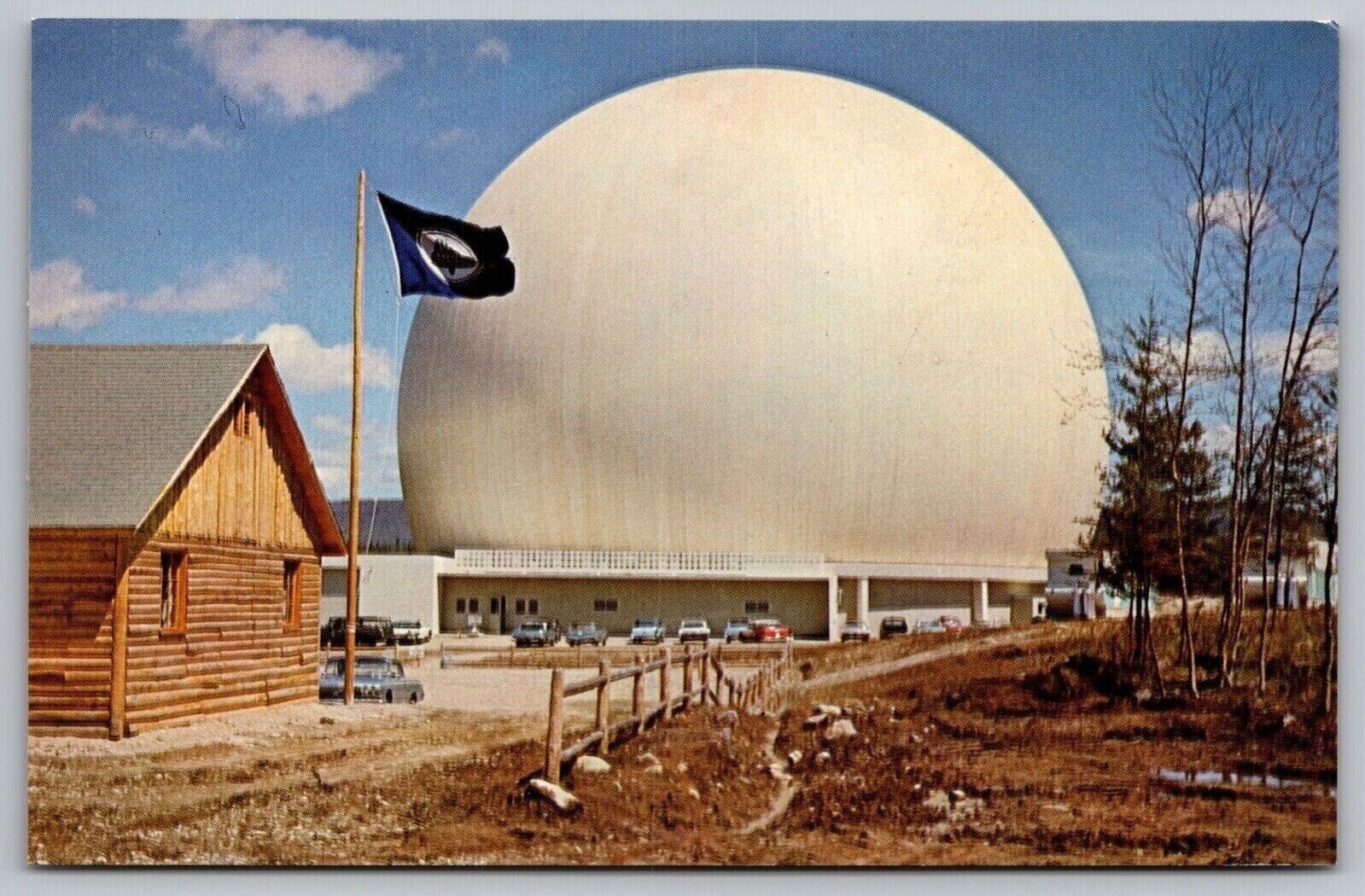 Earth Station Andover Maine Bell Systems Ground Station Chrome Postcard ...