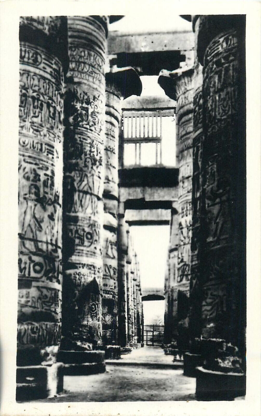 Egypt Thebes Karnak Hypostyle Hall Clossal Figures Ramses III Osiris ...