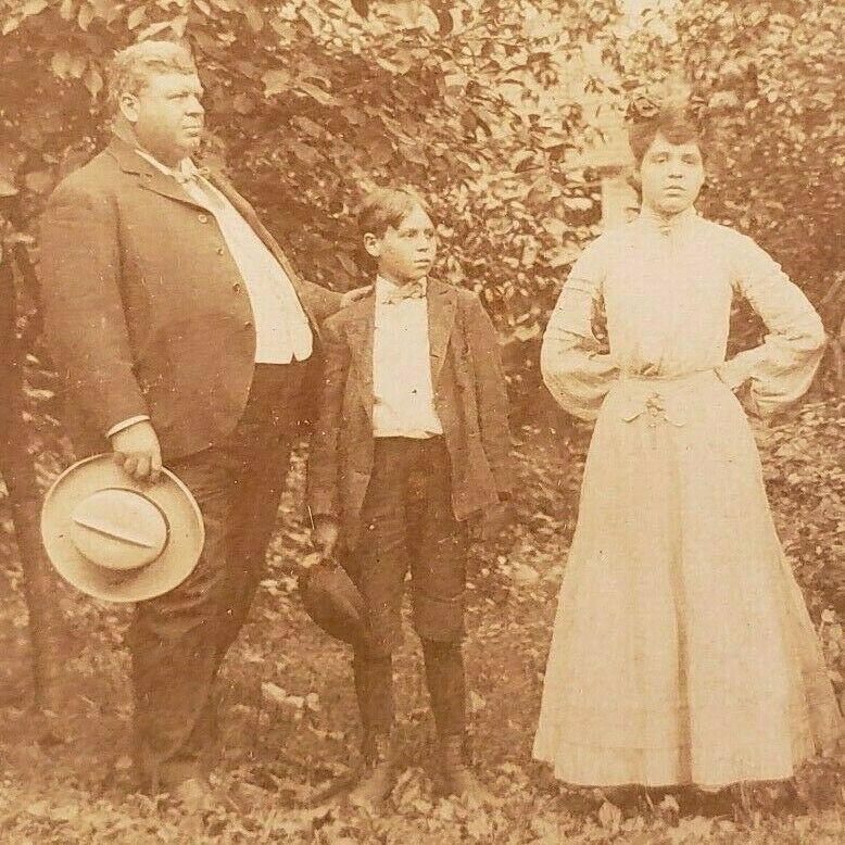 Family Portrait 1870s Grasa Hombre Padre Esposa Daughter Son Chico ...