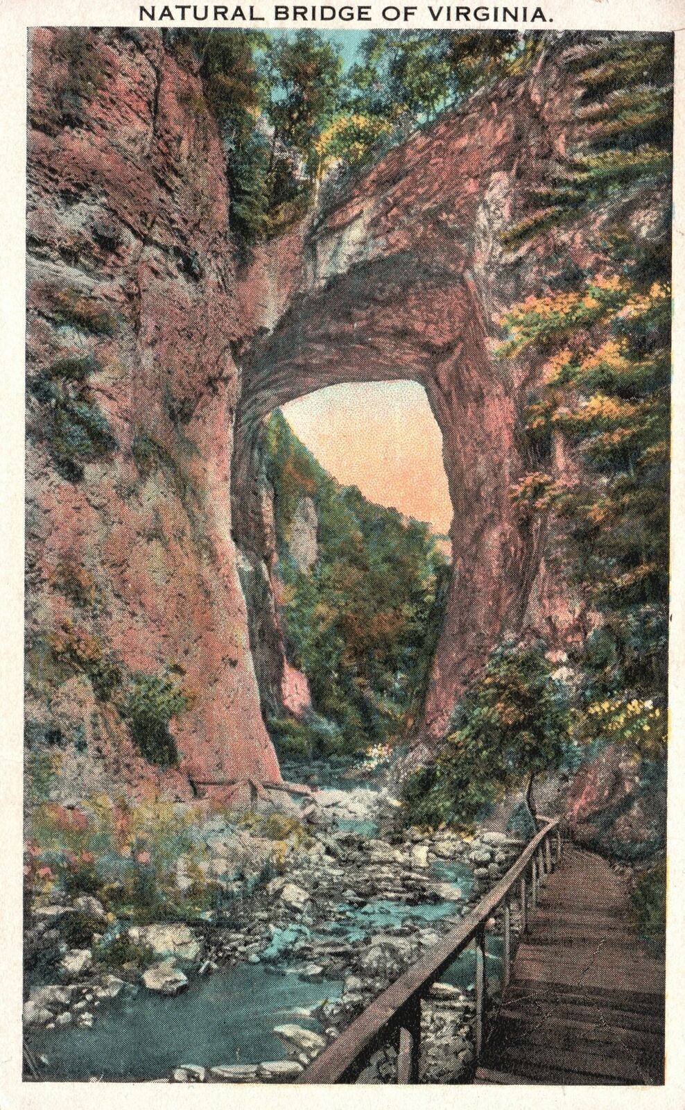 Vintage Postcard 1960's Natural Bridge Rockbridge County Blue Ridge ...
