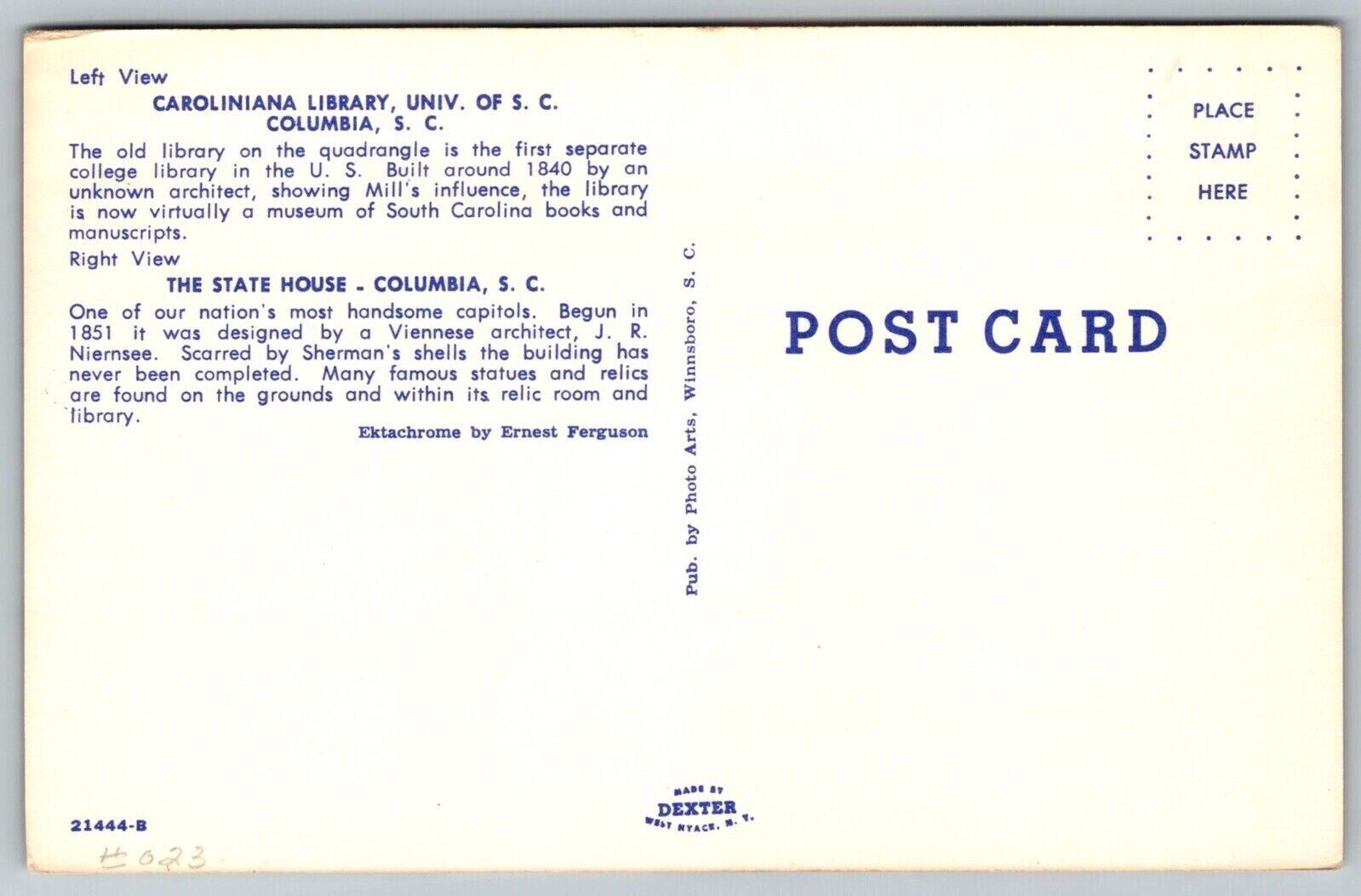 Greetings Columbia South Carolina Multi View Scenic Landmarks Chrome ...