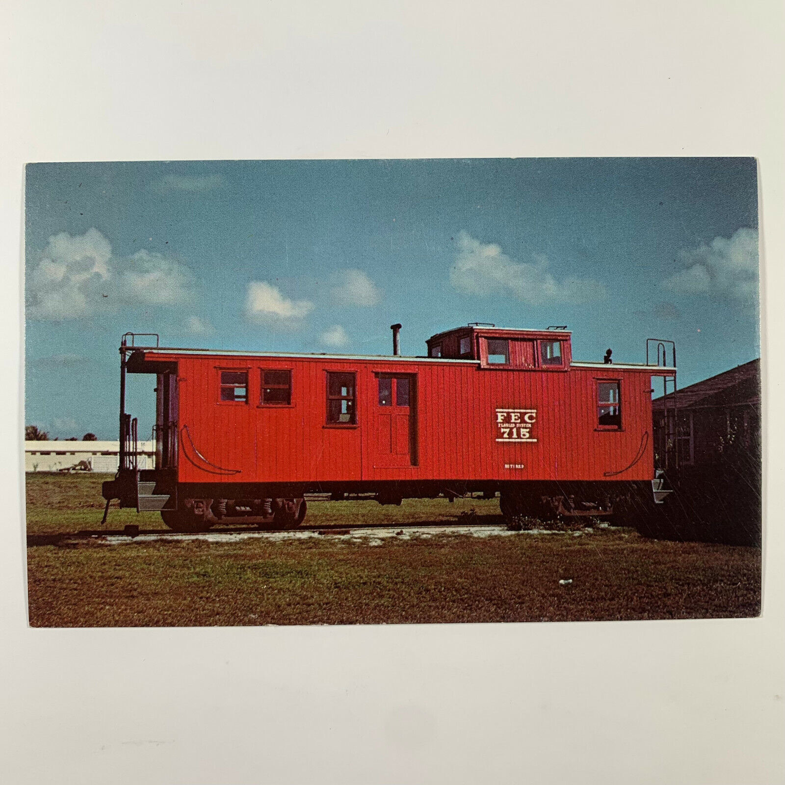 Postcard Railroad Train Florida East Coast Caboose 715 1970s Chrome ...
