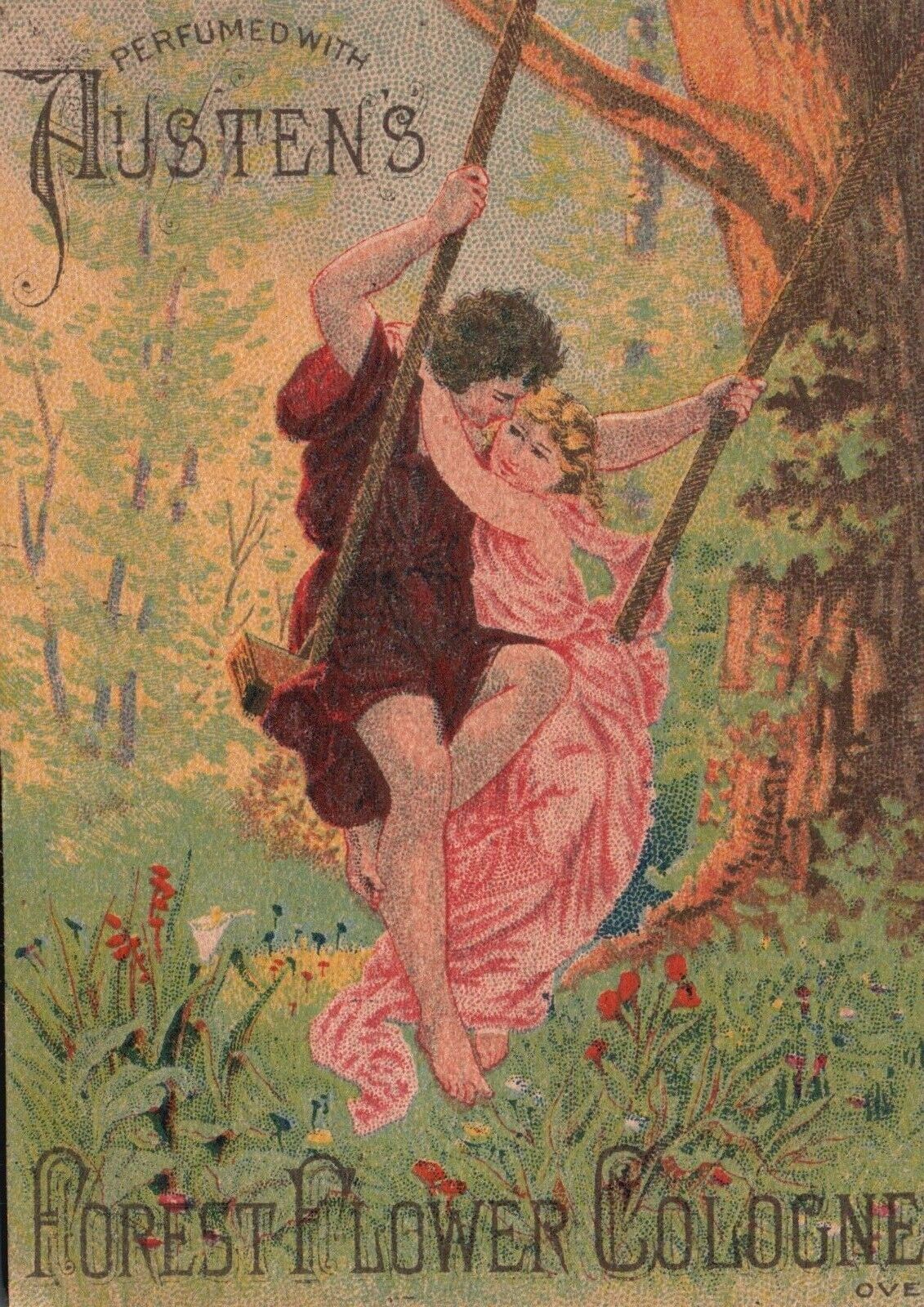 1880-90s Man & Woman in Arms on Swing Perfumed w/ Austen's Forest ...