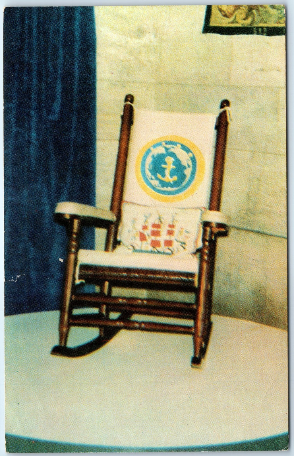 c1960s John F. Kennedy's Wood Rocking Chair Chrome PC Primitive Antique ...