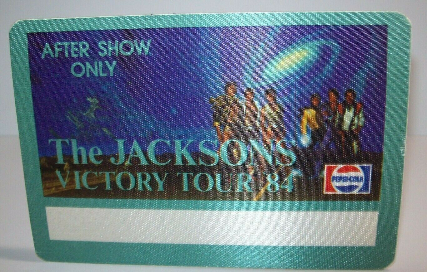 The Jacksons Victory Tour Backstage Pass 1984 Original Otto Cloth ...