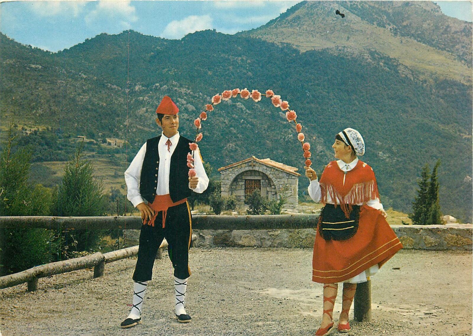 Folklore catalan Postcard ethnic types&scenes folk arches' dance folk ...