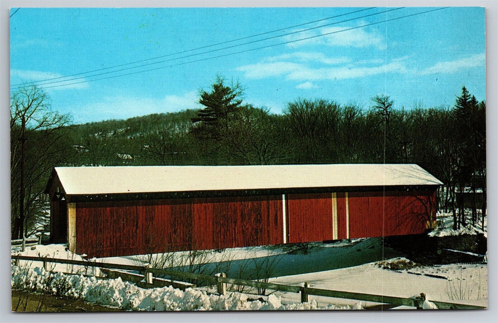 Ware Bridge Covered Town Lattice Trusses Ware River Gilbertville MA ...