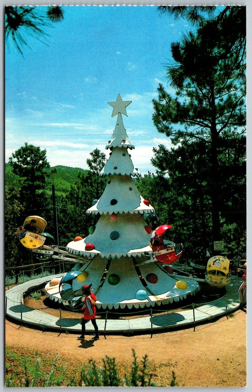 North Pole Colorado 1970s Postcard Santa's Workshop Christmas Tree Ride ...
