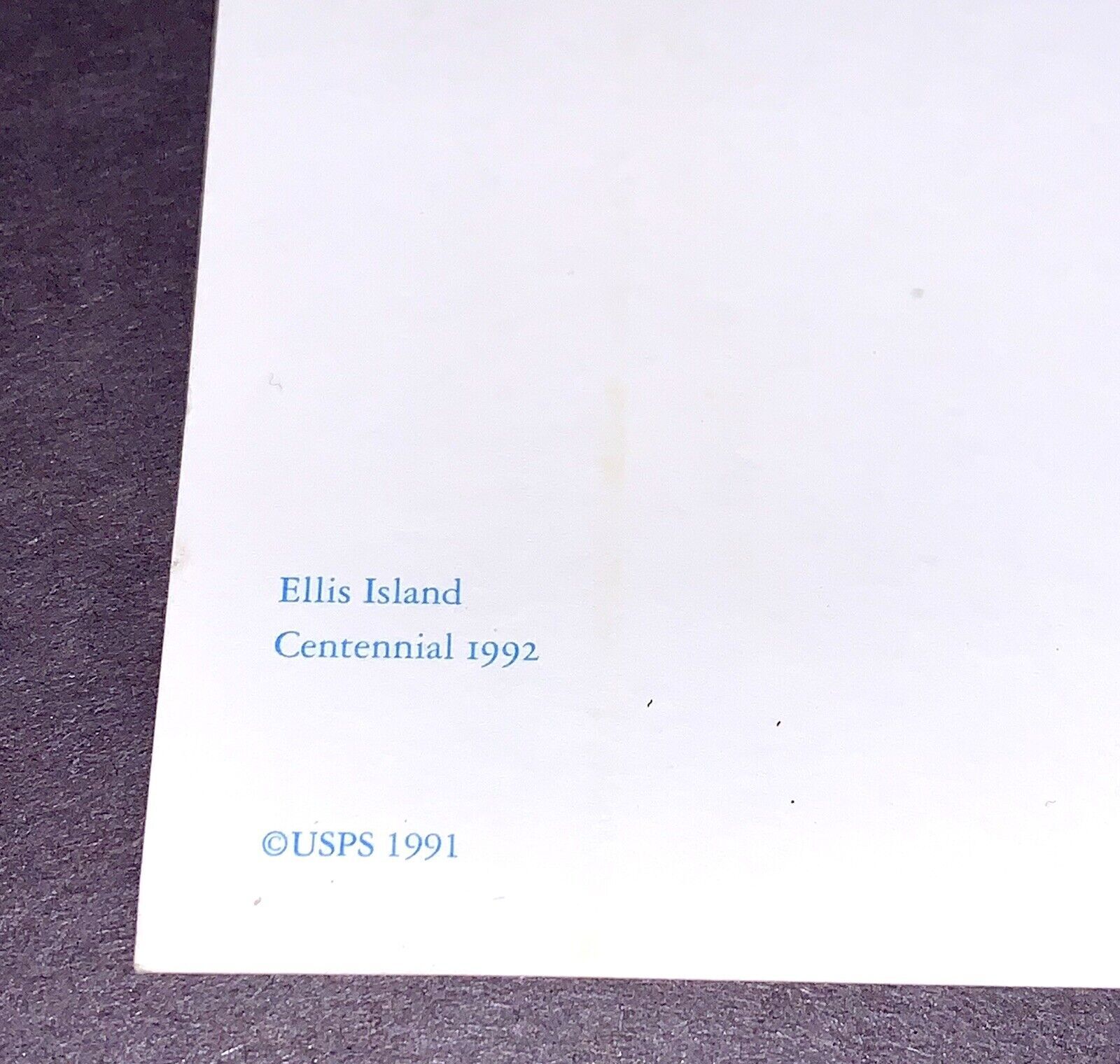 Vintage Ellis Island Centennial 1992 Commemorative Postcard 19 Cent USA ...