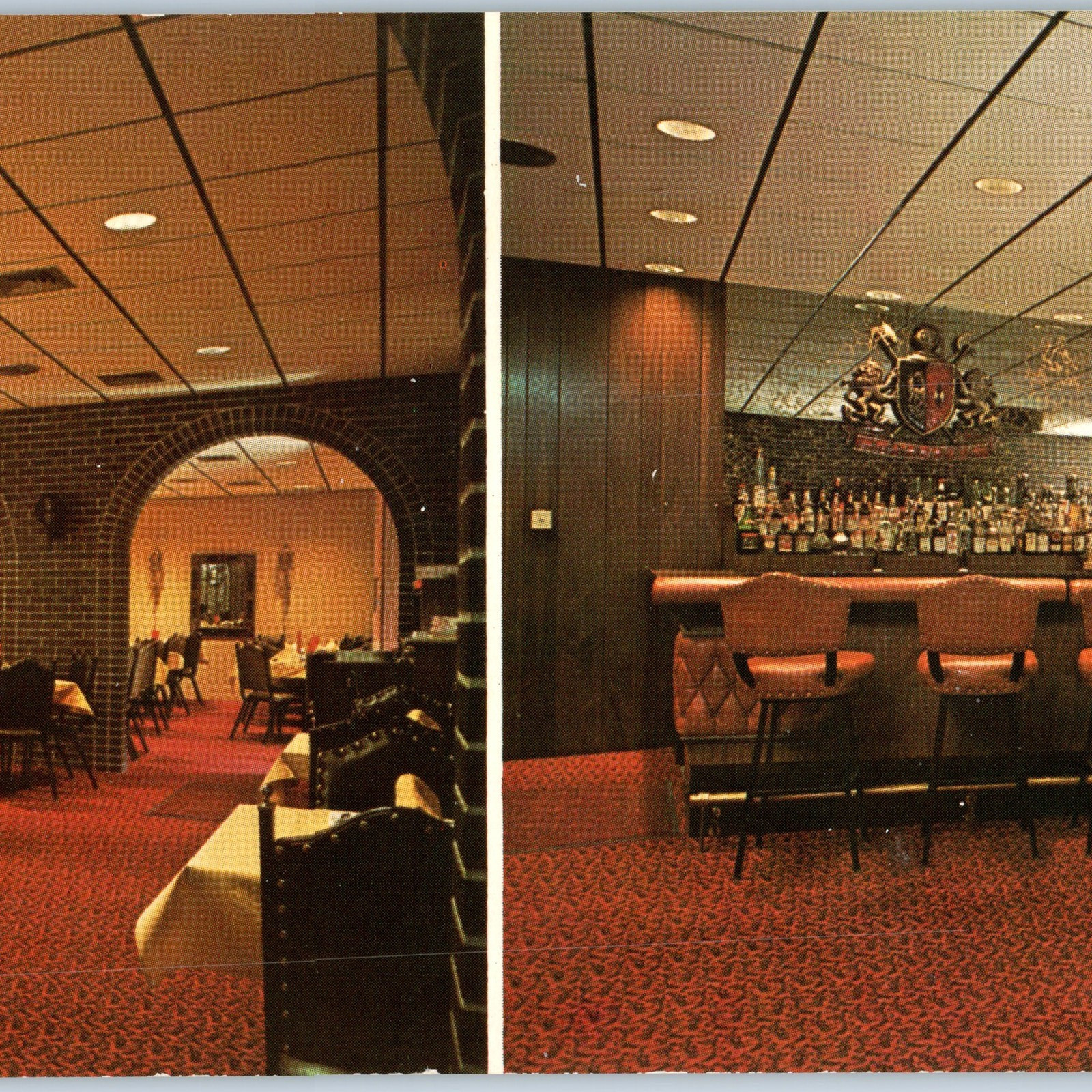 c1970s Lancaster, PA Lombardo's Italian Restaurant Interior Bar ...