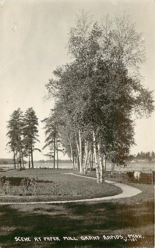 RPPC Postcard Scene At Paper Mill Grand Rapids MN V151 Itasca County ...