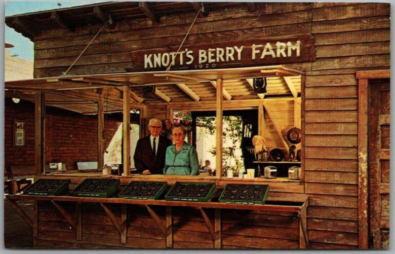 1960s KNOTT'S BERRY FARM California Postcard "Original Berry Stand ...