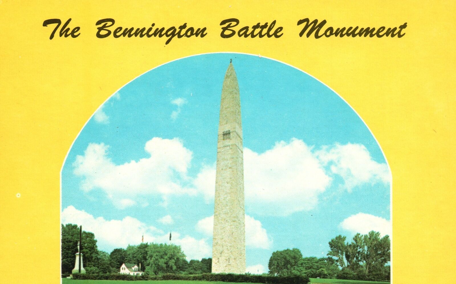 Vintage Postcard The Bennington Battle Monument Vermont VT Pub Green Mt ...