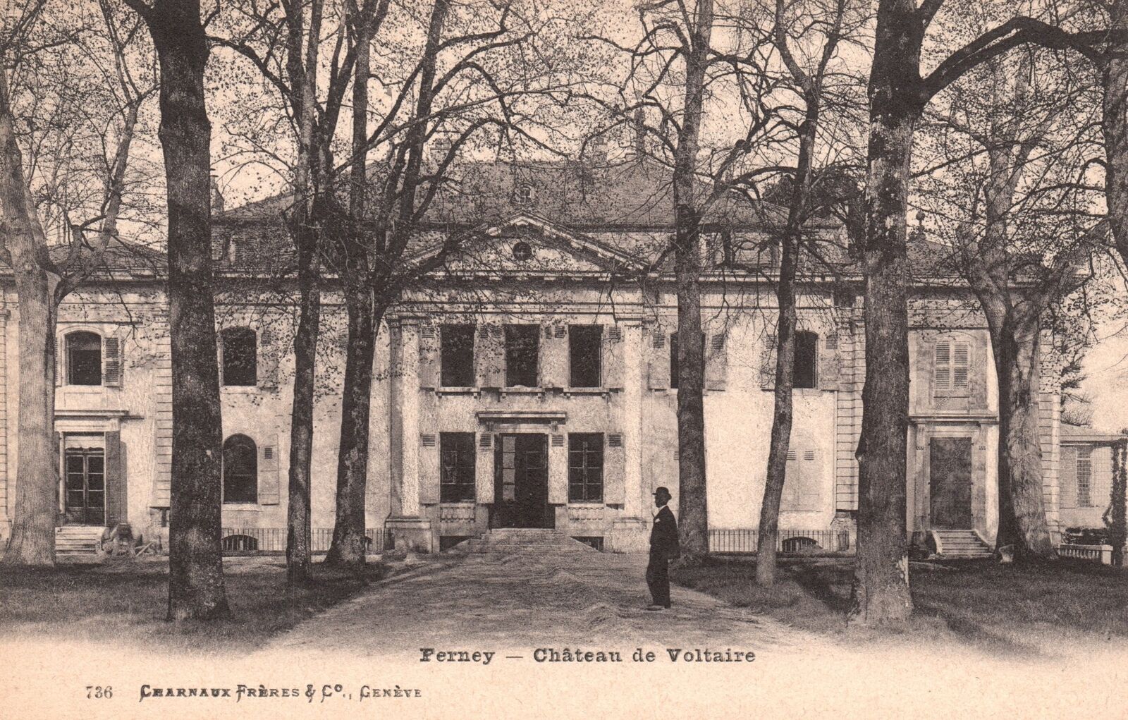Vintage Postcard 1910s Chateau de Voltaire House Castle Ferney France ...