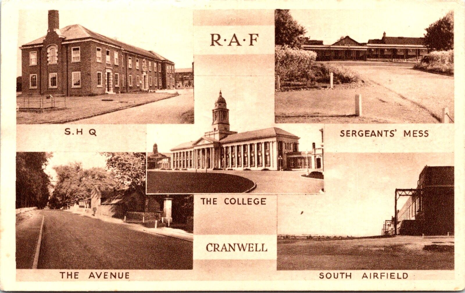 Vintage Postcard Royal AIR Force R.a.F. Bases in the United Kingdom ...