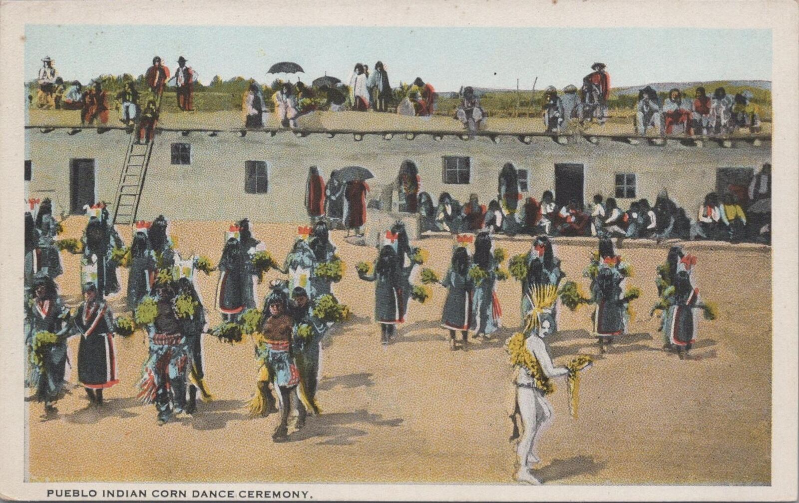 Postcard Native American Pueblo Indian Corn Dance Ceremony | Asia ...