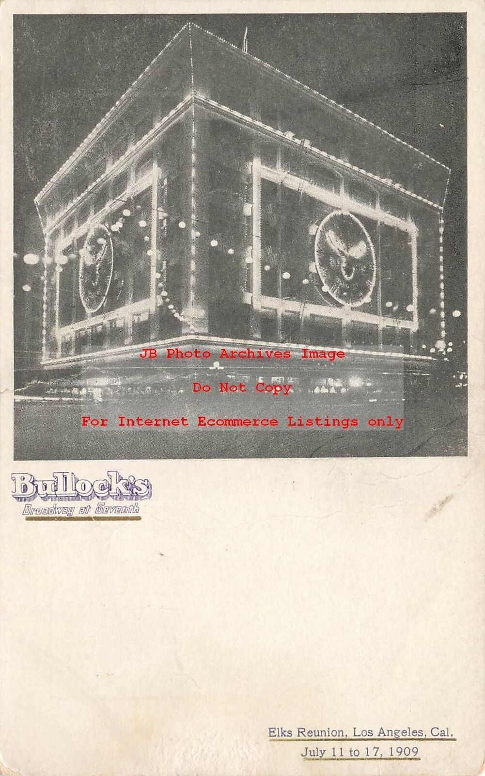 CA, Los Angeles, California, Bullocks Department Store, Elks Reunion ...