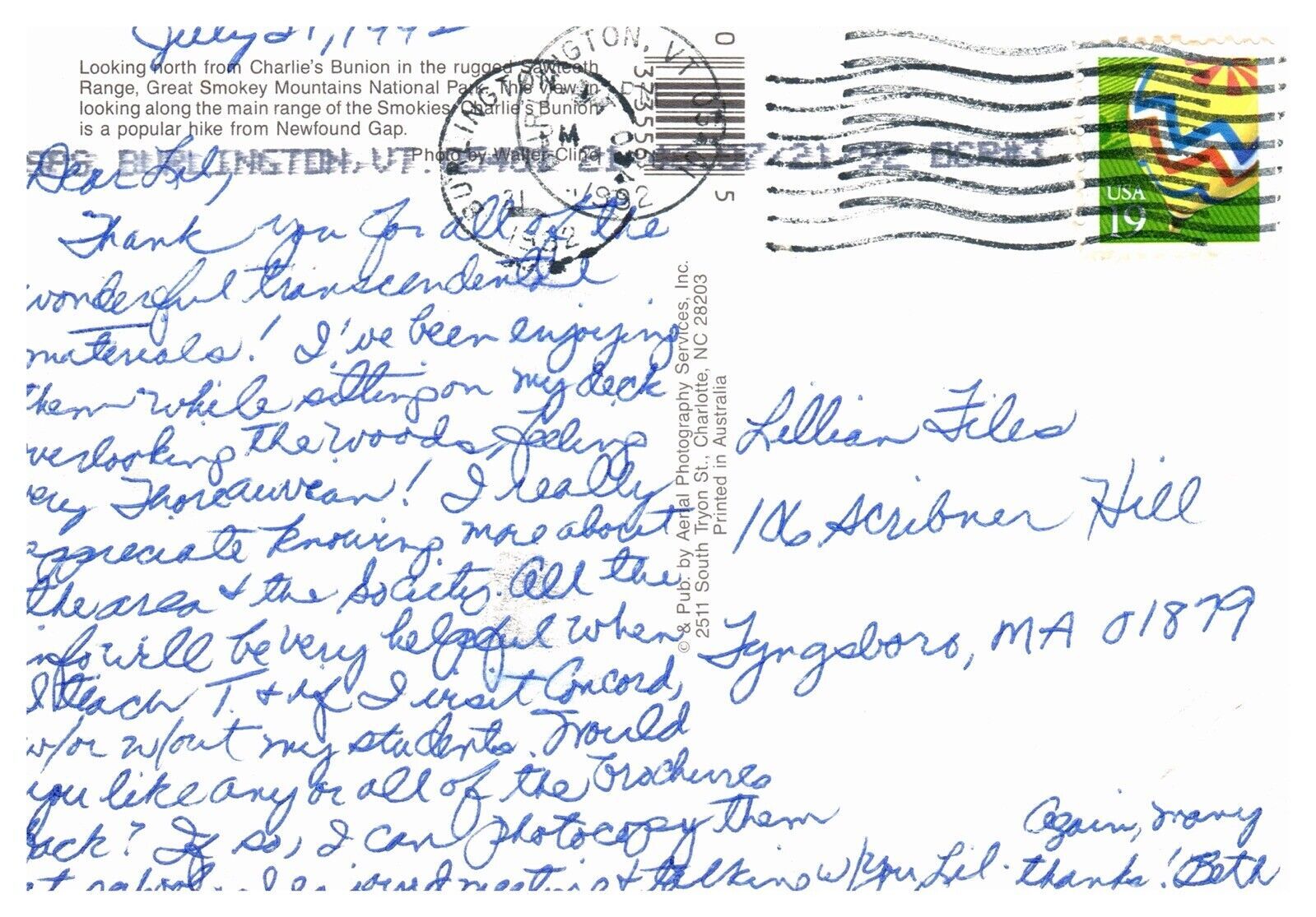 Great Smokie Mountains National Park Charlies Bunion Chrome Postcard Posted | Other / Unsorted ...