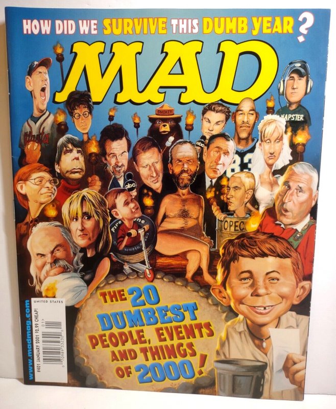 MAD Magazine Jan 2001 # 401 How Did We Survive This Dumb Year Parody ...