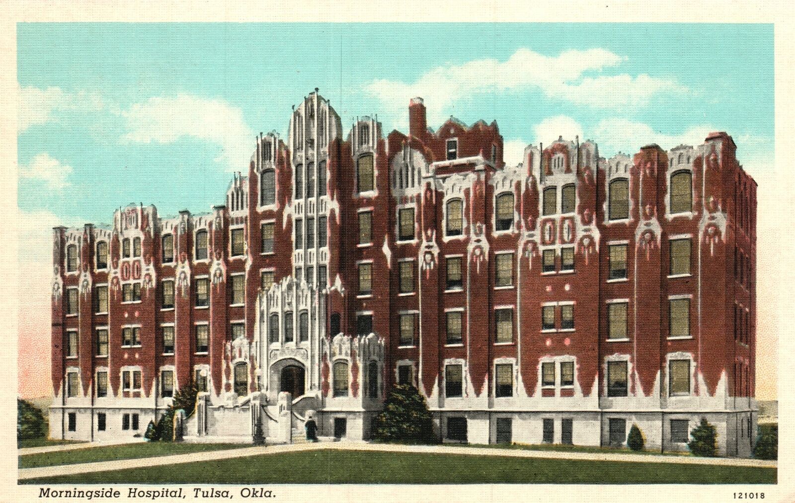 Vintage Postcard 1920's Morningside Hospital Building Tulsa Oklahoma ...