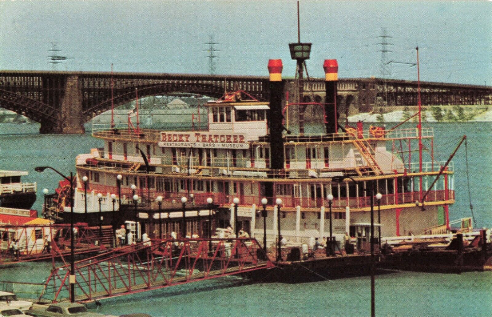 1960's Becky Thatcher Paddle Wheel Steam Boat Restaurant, Bar Museum ...