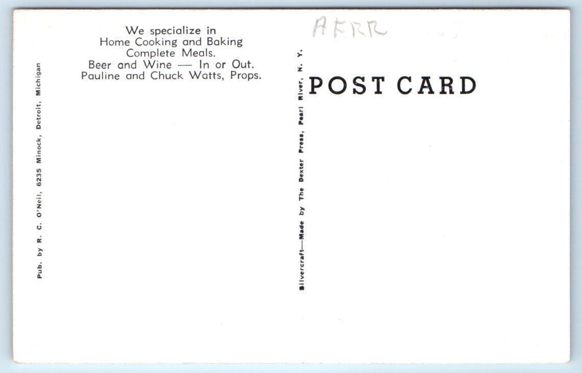 HARRISON, MI Michigan Roadside GOOD LUCK RESTAURANT c1940s Clare County ...