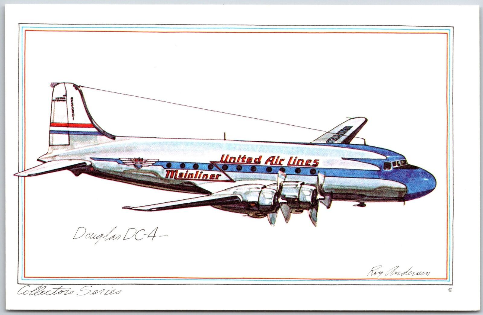 Airplane Douglas DC-4 Trunk Route Airplane 1742 Aircraft U.S. War ...