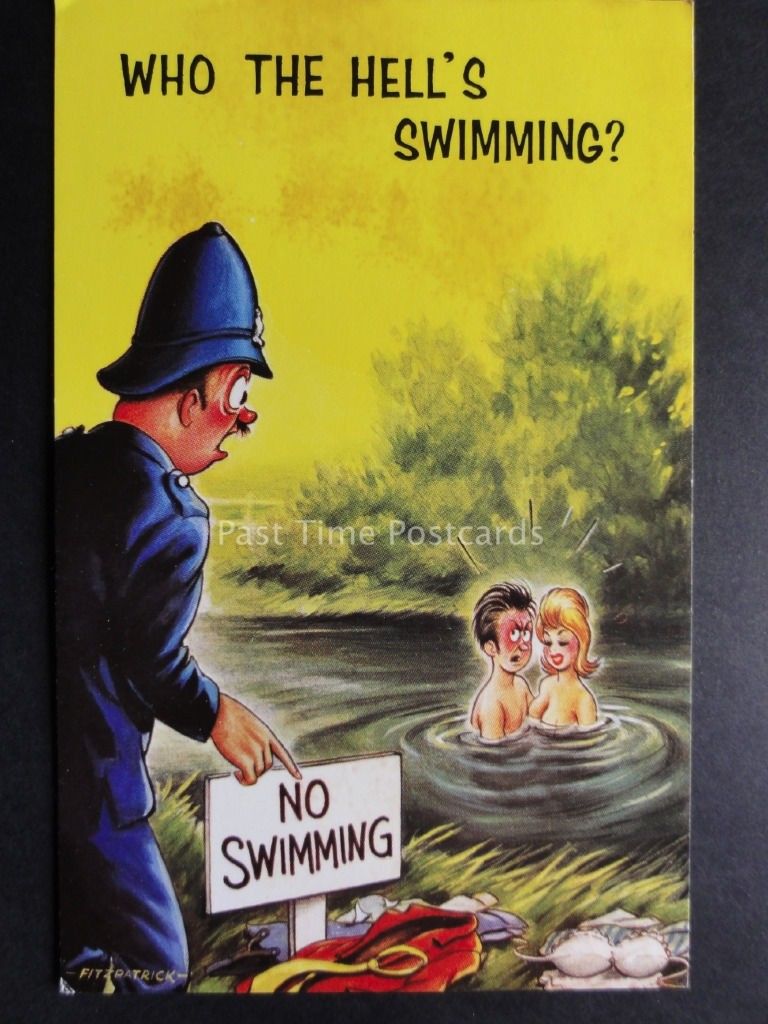 Fitzpatrick: Bamforth & Co Policeman Theme NO SWIMMING - WHO THE HELLS ...