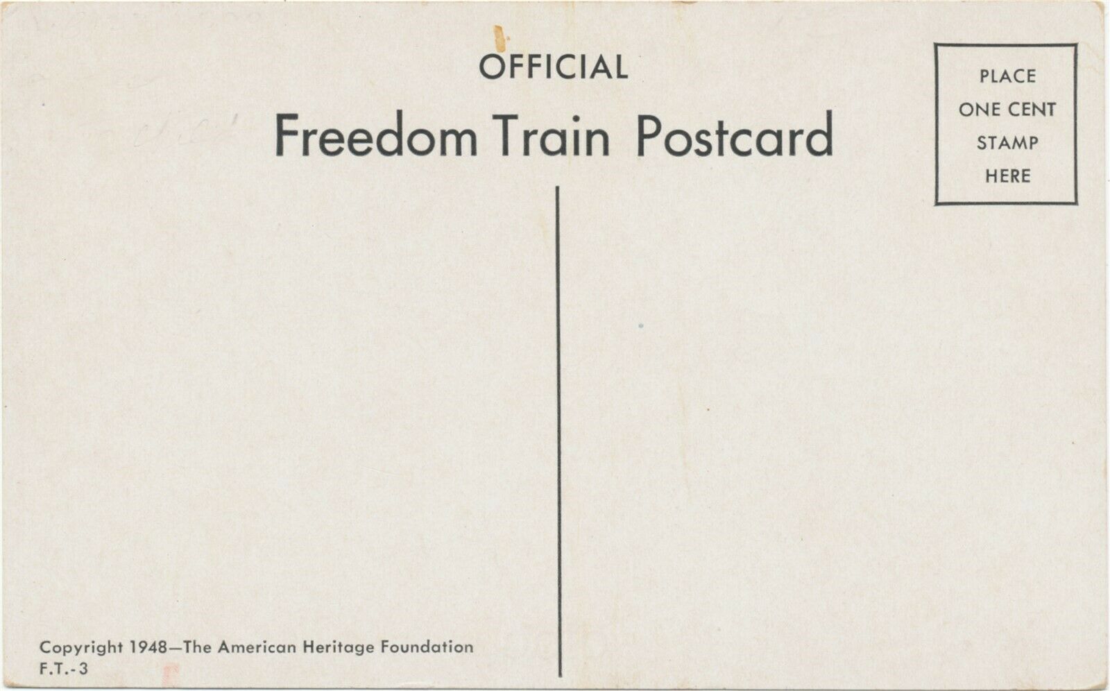1948 Postcard Freedom Pledge Freedom Train American Heritage United ...