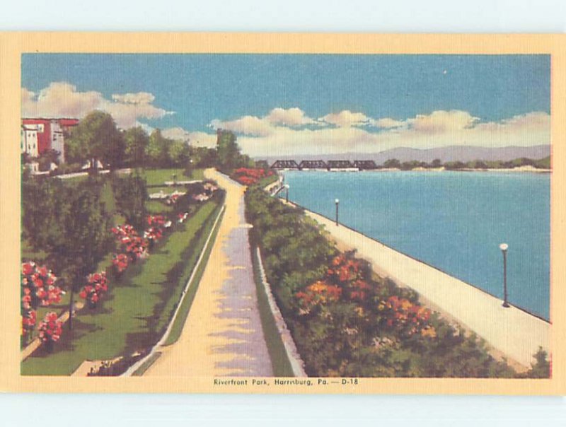 Linen RIVERFRONT PARK Harrisburg Pennsylvania PA AD4274 | United States ...