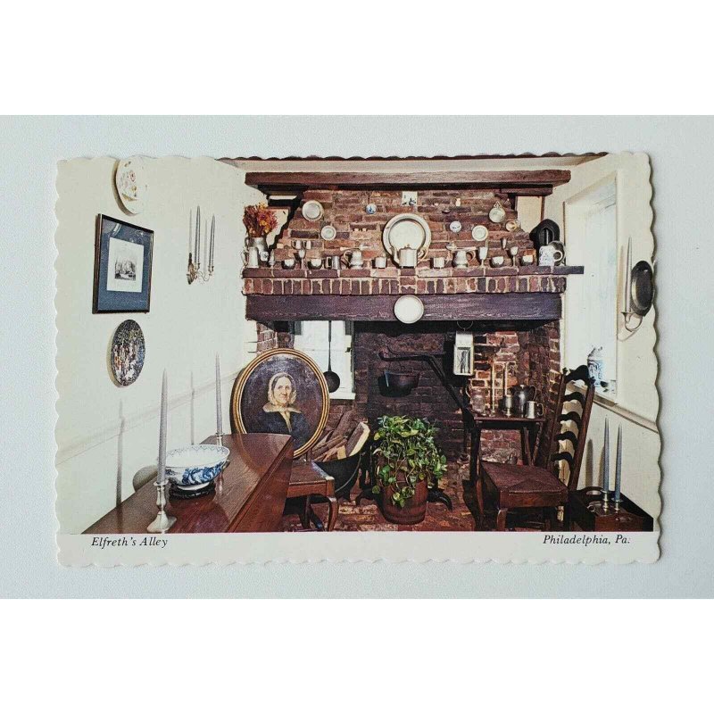 1742 Elfreths Alley House Row Hearth Room Fireplace Philadelphia PA ...