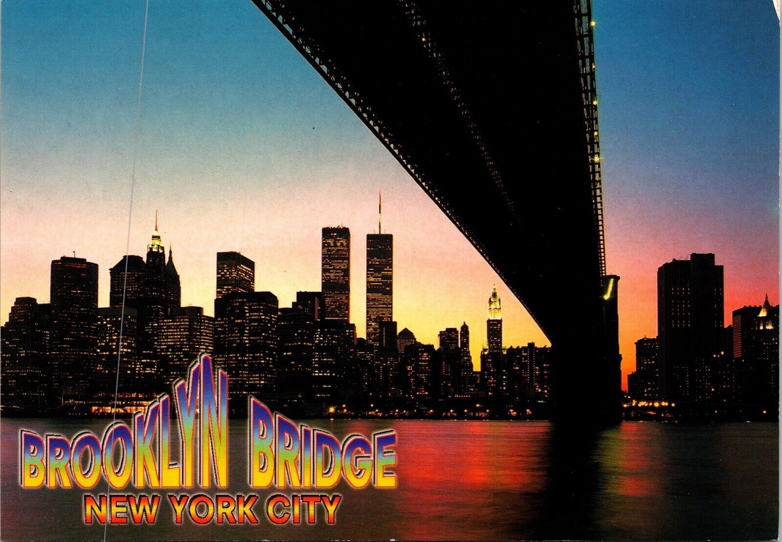 New York City NY Manhattan Brooklyn Skyscrapers Landscape Chrome ...