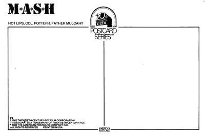 MASH TV Show Cast Hot Lips Col. Potter Father Mulcahy 4x6 1982 Vintage ...