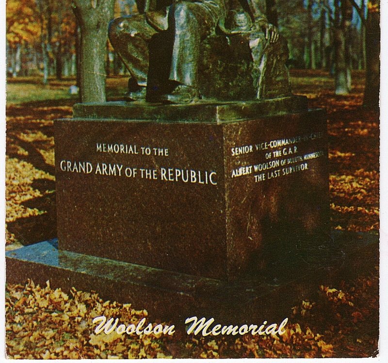 Vintage Gettysburg PA Woolson Memorial GAR Grand Army of The Republic ...